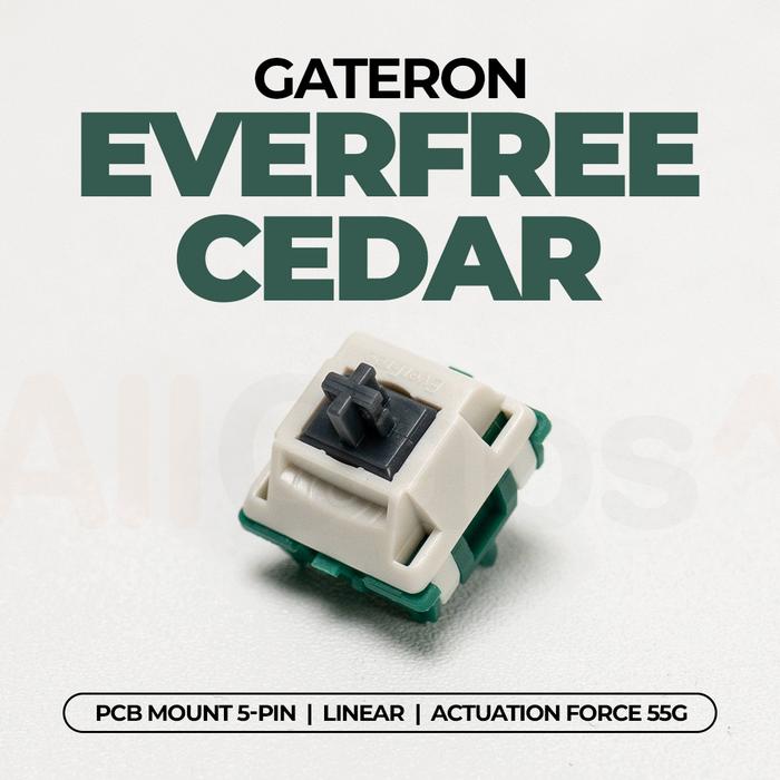 Promo GATERON EVERFREE Cedar 55g Linear Switch PCB Mount - Jakarta Utara - AllCaps | Tokopedia