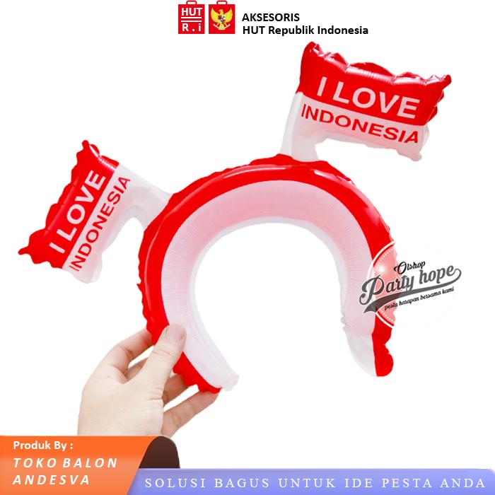 Jual Balon Bando Bendera Merah Putih Indonesia / Balon Bando Merah ...