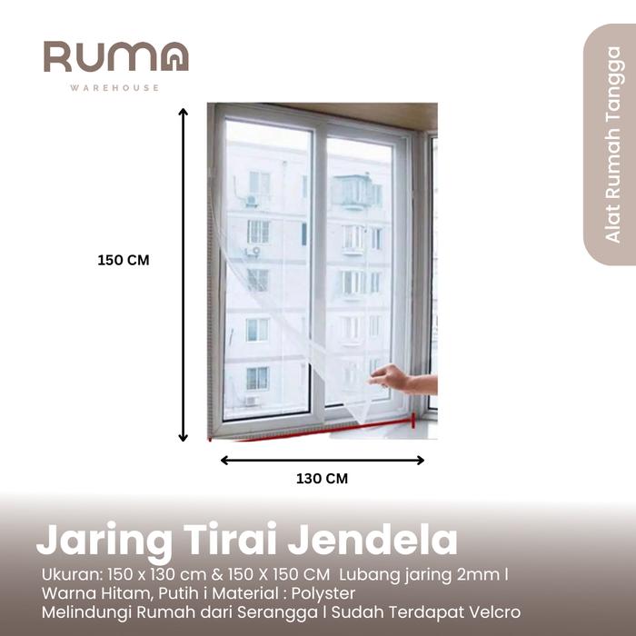 Promo Mosquito net Jaring Tirai Jendela Perangkap Anti Nyamuk dan ...