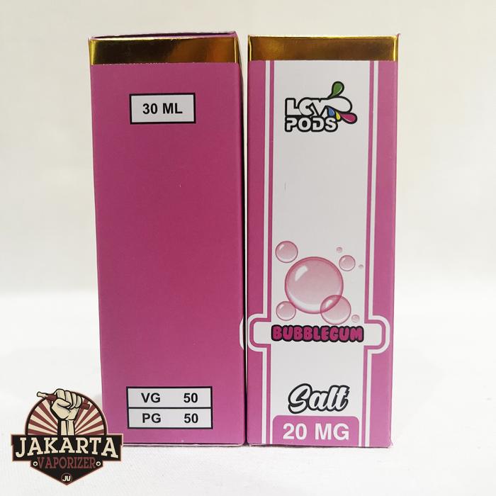 Jual [SALT] LCV BUBBLEGUM SALTNIC 30ML 20MG LIQUID VAPOR LCV PODS SALT ...
