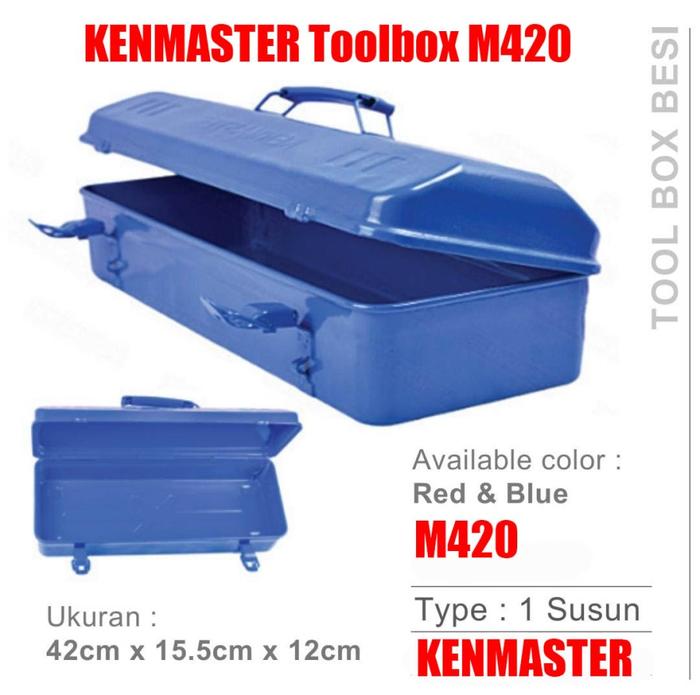 Jual TOOL BOX BESI 1 SUSUN KENMASTER M420 TOOLBOX METAL KOTAK PERKAKAS ...