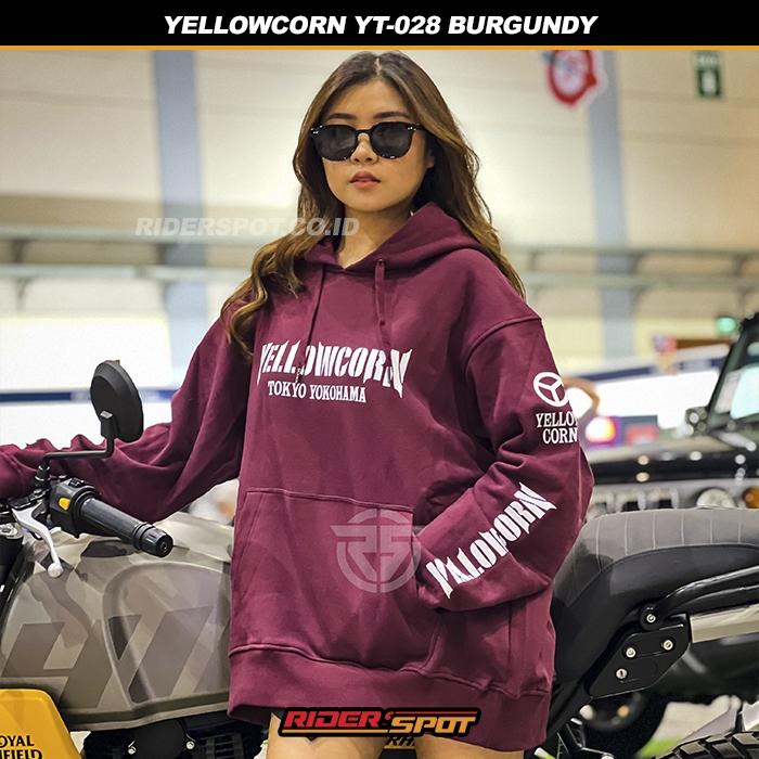 Jual Hoodie Official Yellowcorn YT-028 Burgandy Jaket Motor Polyester Katun - Jakarta Timur ...
