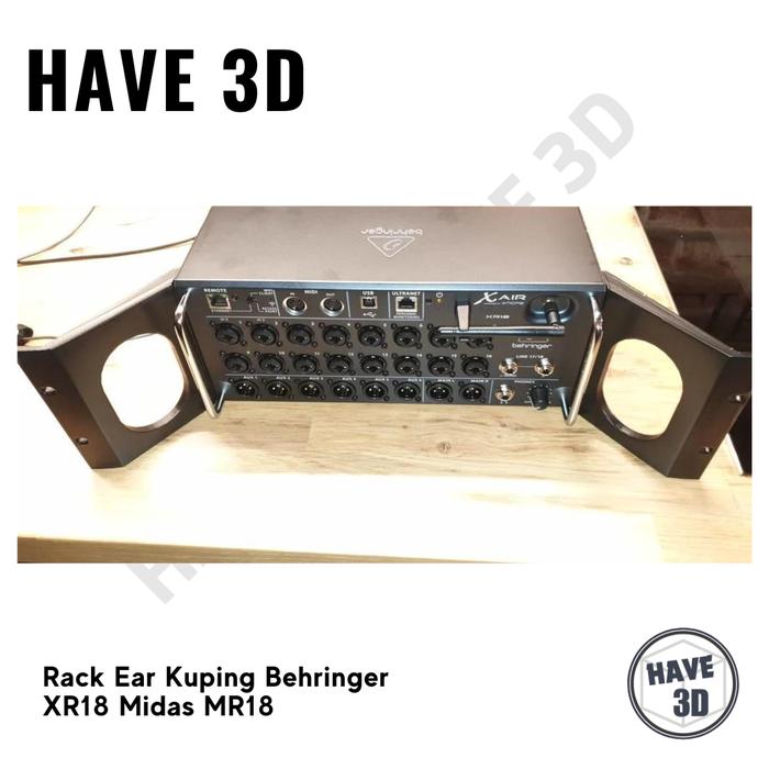 Jual Rack Ear Behringer XR18 XR16 SD16 Midas MR18 MR16 Kuping Rak 19 inch 3D Print Custom - Kota ...