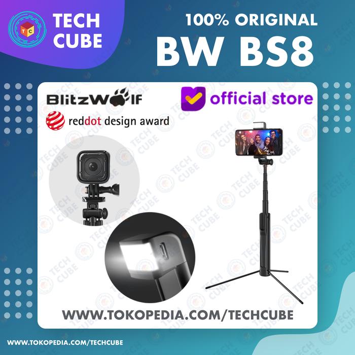 Promo BlitzWolf BW BS8 Tongsis Selfie Stick Tripod Lipat Mirrorless Lampu Alt BS10 Plus ...