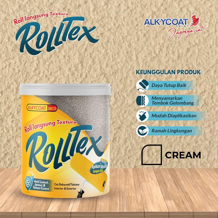 Promo ROLLTEX - Cat Tembok Tekstur Kamprot Anti Jamur & Lumut dengan ...