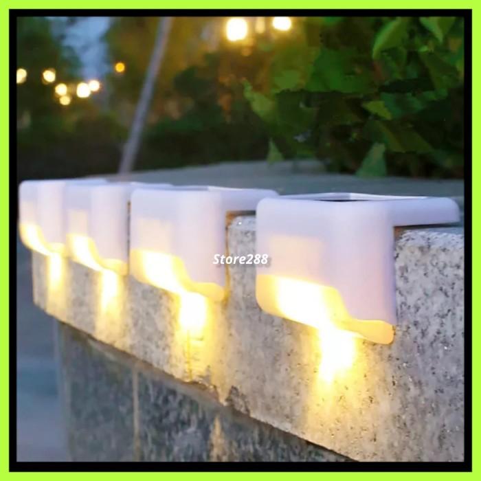 Promo Lampu Hias Taman LED Lantai Sudut Tangga Pagar Solar Cell Tenaga ...