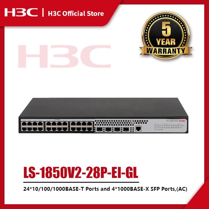 Promo H3C S1850v2-28P 28-Port (24GE+4SFP) Gigabit Ethernet Switch Cicil ...