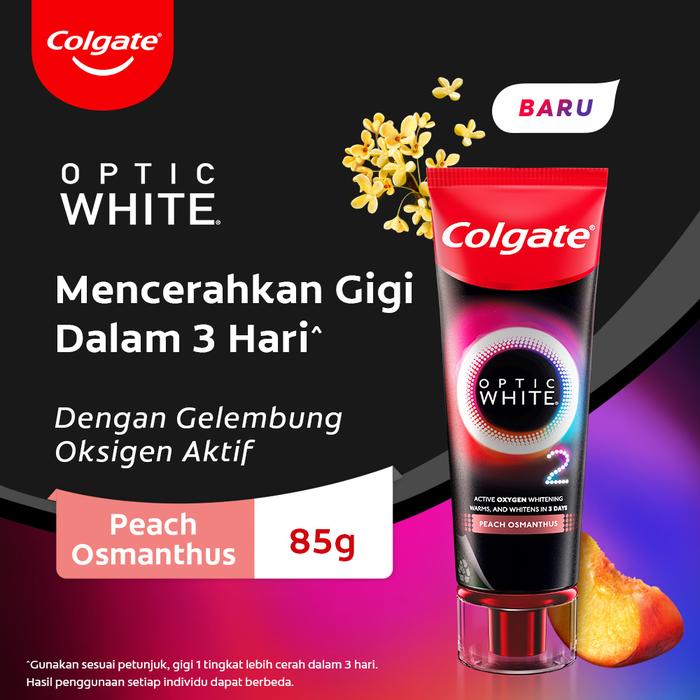 Promo Colgate Optic White O2 85g Peach Osmanthus - Pasta Gigi Pemutih - Kota Tangerang - Colgate ...