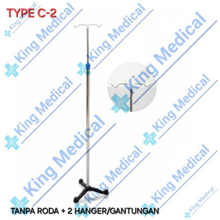 Jual Tiang Infus Stainless K - 5 Pakai Roda - PREMIUM C 2 - Jakarta ...