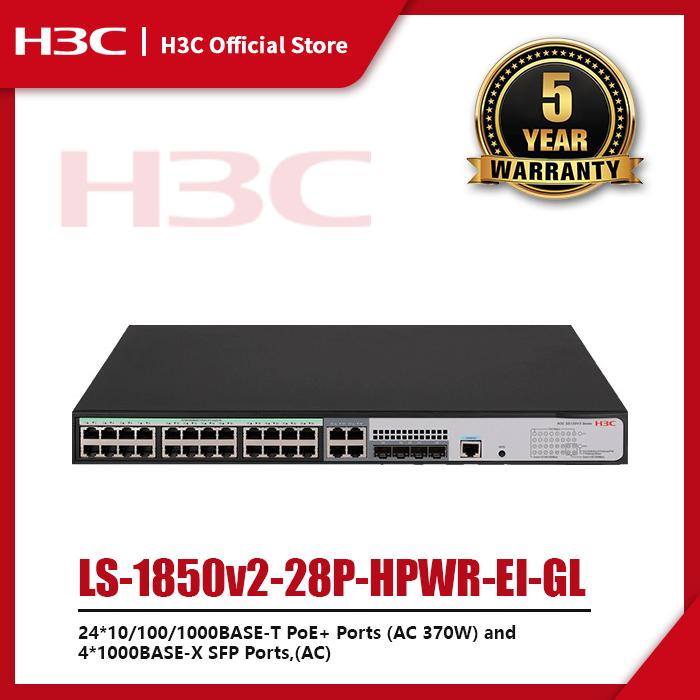 Jual H3C S1850v2-28P-HPWR 28-Port (24GE+4SFP+PoE) Gigabit Ethernet Switch - Jakarta Utara - H3C ...