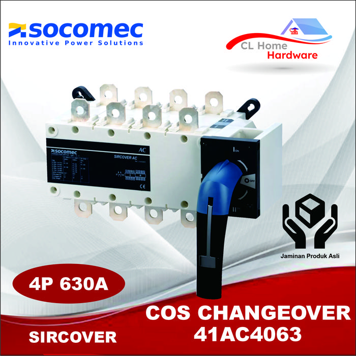 Jual COS 4P 630A SOCOMEC CHANGE OVER SWITCH SIRCOVER 4PHASE 630AMPERE - 41AC4063 - Jakarta Barat ...