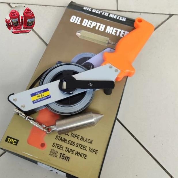 Jual Oil Depth Meter JY202 Steel ukuran 15 Meter Sounding Tape Meteran ...