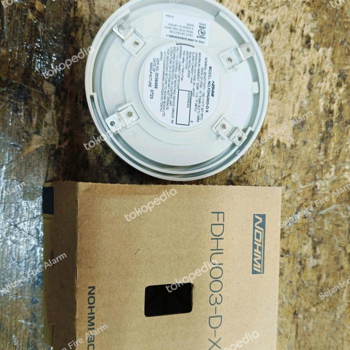 Jual TEMPERATURE HEAT DETECTOR NOHMI MODEL FDHU003-D-X ADDRESS + BASE - Jakarta Pusat ...