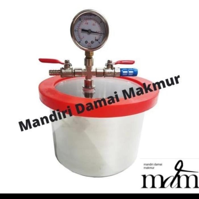 Jual Vacuum Degassing Chamber Diameter 20cm Epoxy Resin 3L dan pompa ...