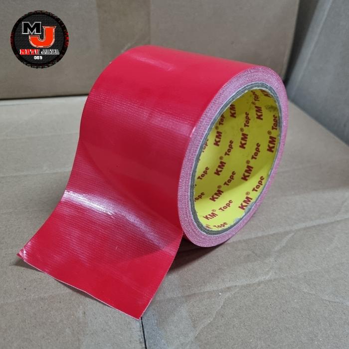 Jual Lakban Kain Warna KM Uk 3inch Cloth Tape - Merah - Jakarta Pusat ...