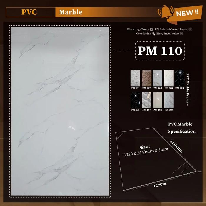 Jual pvc marble marmer / pvc marble dinding/ PVC dinding / PVC marble ...