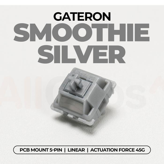 Jual GATERON Smoothie Silver 40g Linear Switch PCB Mount - Jakarta ...
