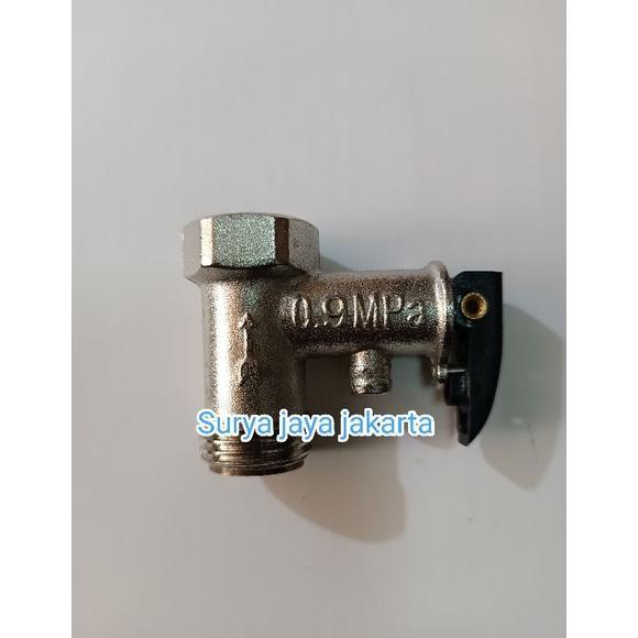 Jual ORIGINAL PROMO Safety Valve water heater listrik 1/2 inch / Safety ...