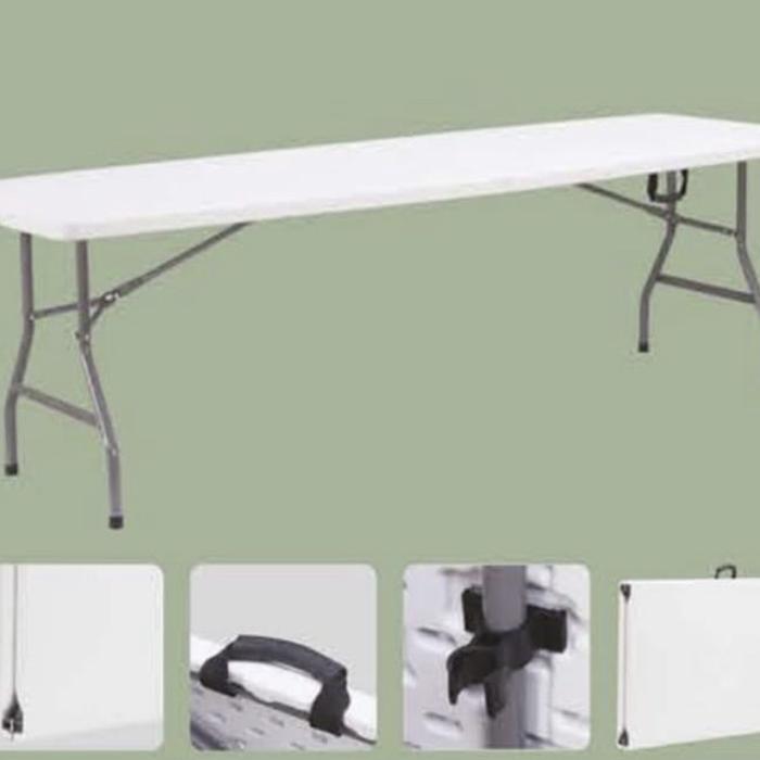 Jual Meja Lipat Fiber Uk.240cm / Meja Lipat Plastik / Meja Lipat ...