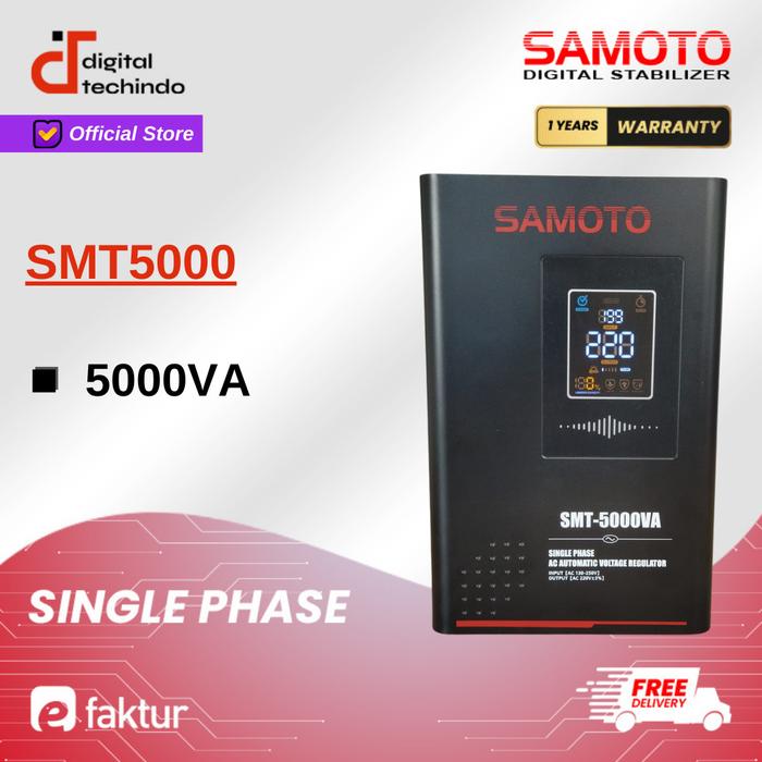 Promo SAMOTO Stabilizer 5000VA Stavolt Single Phase Stavolt SMT5000 ...