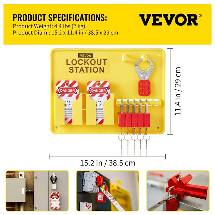 Jual 26 PCS Lockout Tagout Kits, Electrical Safety Loto Kit Includes ...