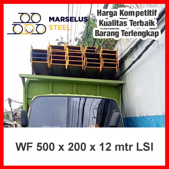 Jual WF 500 x 200 x 12 mtr SNI Lautan Steel / Besi IWF 500 Wide Flange ...