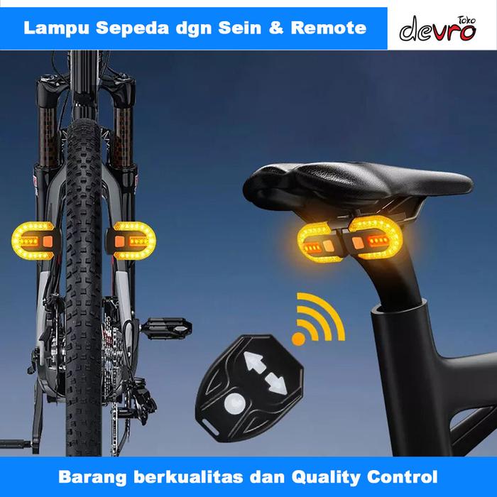 Jual Lampu Sepeda dgn Sein dan Remote Control - Lampu Belakang Sepeda ...