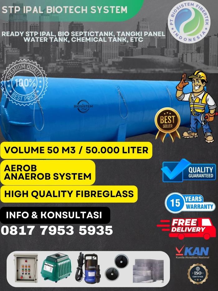 Jual Terlaris Septic Tank Biotech, STP Biotech 50000 Liter ( 50 M3 ...