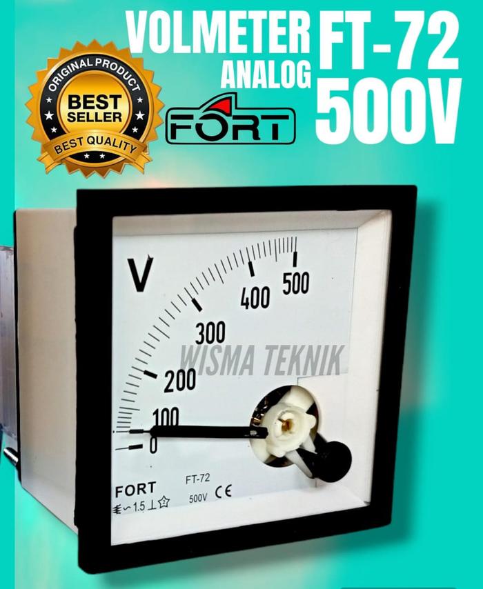 Jual VOLTMETER ANALOG 0-500V FORT MODEL FT-72 - Jakarta Timur - Wisma ...