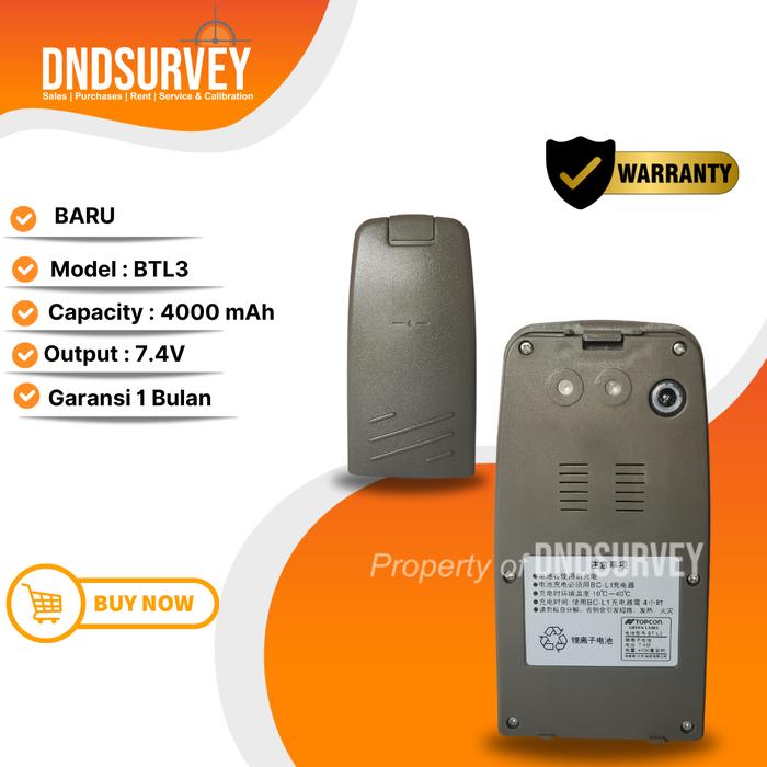 Jual Batterai Battery Total Station Topcon Ots 102n BTL3 BT-L3 1 pin - Kab. Bandung - DND Survey ...