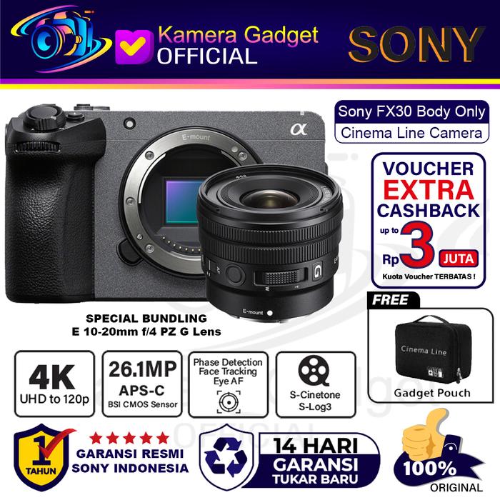 Promo Sony FX30 Body Only Compact Cinema Line Camera FX-30 - BODY ONLY ...