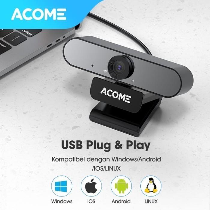 Jual WEBCAM ACOME AWC11 1080P HD USB WEB CAMERA 360 1080 MICROPHONE ...