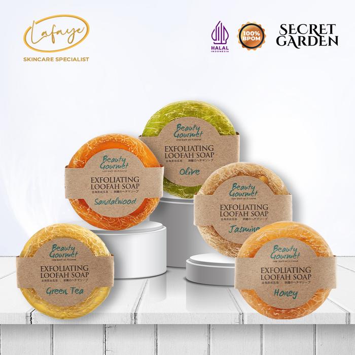 Promo Secret Garden Exfoliating Loofah Soap 100gr | Sabun Mandi ...