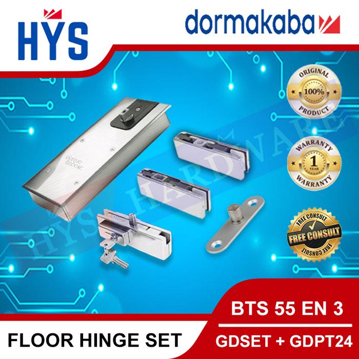 Jual Floor Hinge Dorma BTS 55 EN3 Patch Fitting Set GDPT10 GDPT20 ...