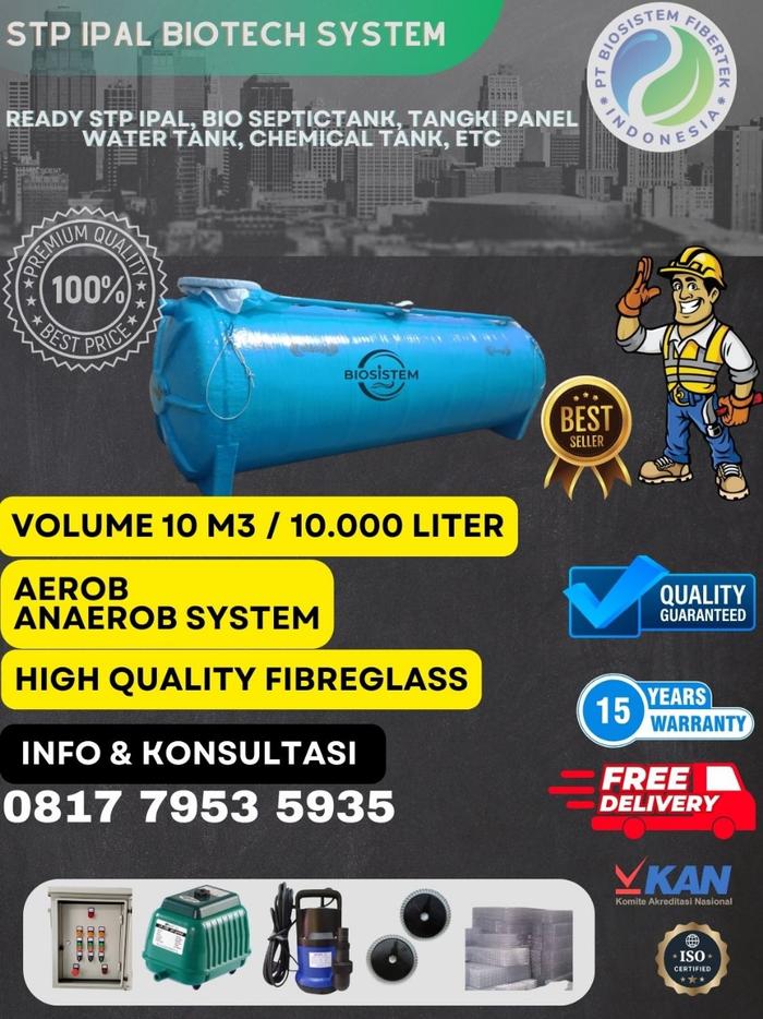 Jual Terlaris Septic Tank Biotech, STP Biotech 10000 Liter ( 10 M3 ...
