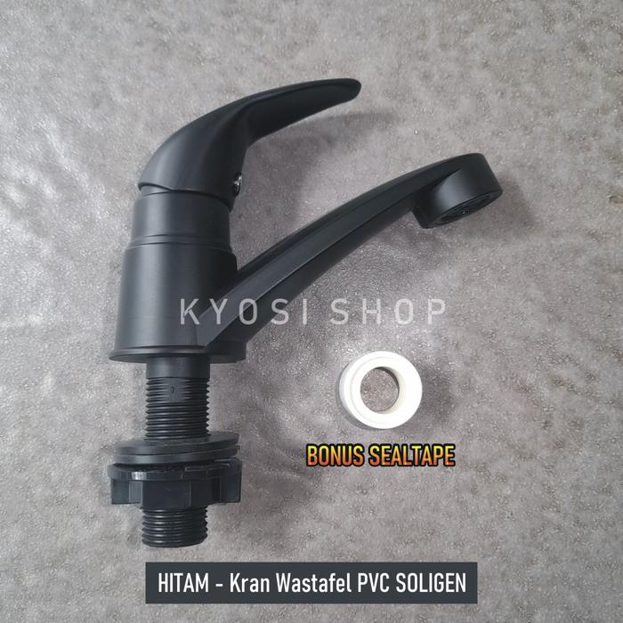 Jual Kran Wastafel SOLIGEN Keran Plastik Kran PVC W15 Up Down Jungkit ...