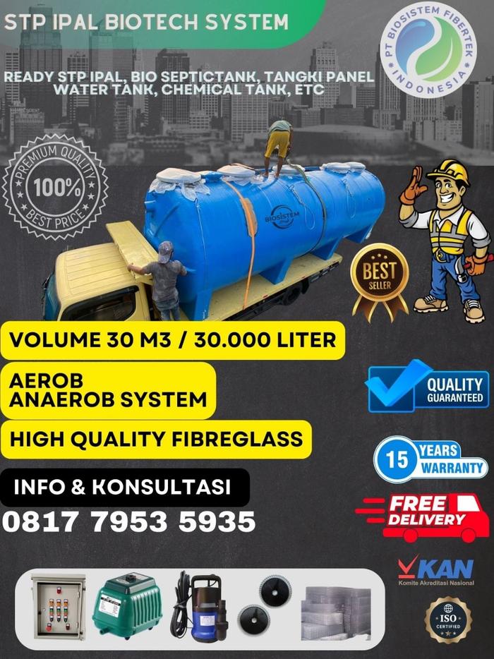 Jual Terlaris Septic Tank Biotech, STP Biotech 30000 Liter ( 30 M3 ...