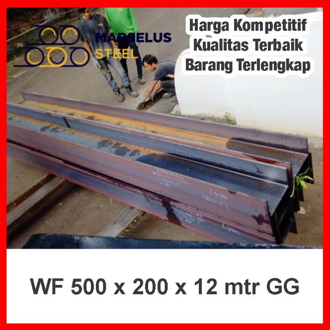 Jual WF 500 x 20 x 12 meter /Besi IWF 500 Wide Flange Beams Merek GG ...