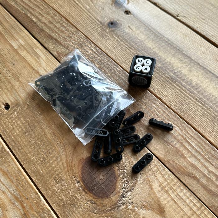 Jual Lego part black plate round 1x3 w/ open studs no 77850 - Kota ...