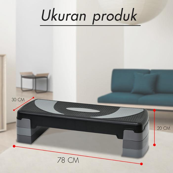 Promo BG SPORT Aerobic Step / Papan Senam Fitness (Adjustable) Stepper ...