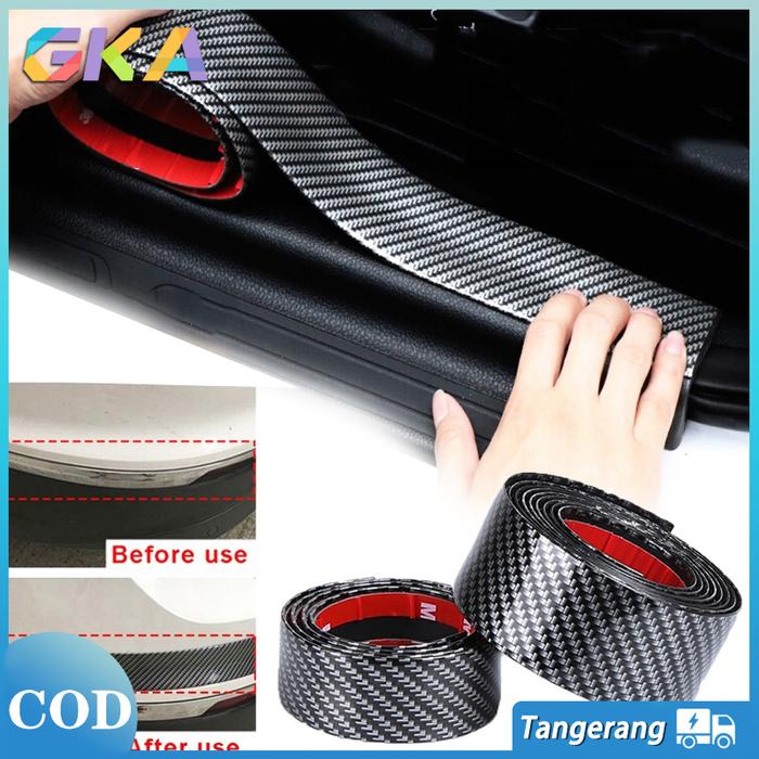 Jual 【Carbon Fiber】Sill Plate Stiker Pelindung Pintu Mobil Seal Plate ...