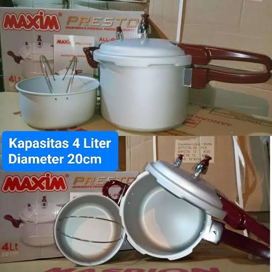 Jual panci rebus panci presto kapasitas 4 Liter diameter 20cm MAXIM - Kota Bekasi - ar-rahman ...