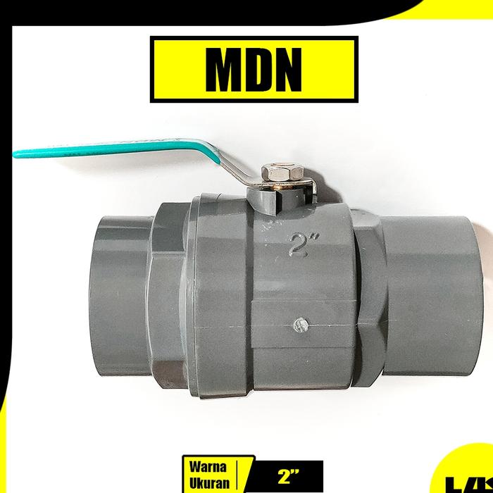 Jual Ballvalve gagang besi 2" inch / Ball valve/ Stop Kran pvc gagang ...