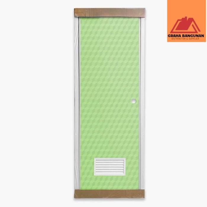 Jual ** Pintu kamar mandi PVC Motif Kotak Balok / pintu kamar mandi ...