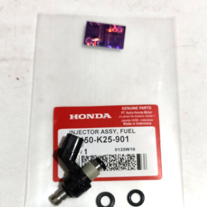 Jual INJEKTOR INJECTOR ASSY HONDA BEAT FI/SCOOPY FI HOLE 6 ORIGINAL K25 ...
