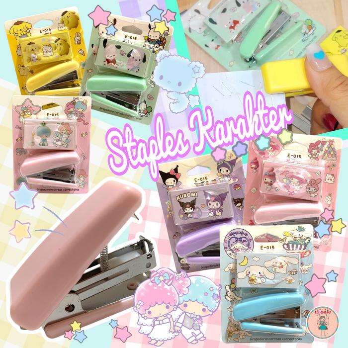 Jual Study Set Sanrio/Staples Sanrio/Stapler Cinnamon Kuromi Melody ...