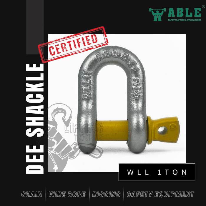 Jual Able Dee Shackle 1T / Shackle 1 Ton / Segel 1 Ton - Lifting Teknik ...