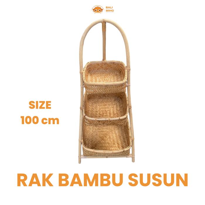 Jual Rak Bambu Susun Kotak - Rak Susun Bambu - Rak anyaman Bambu - Rak ...
