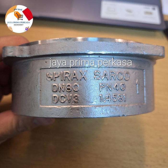 Jual Disco Check Valve Spirax Sarco Stainless Steel 316 PN40 DN80 DCV3 ...