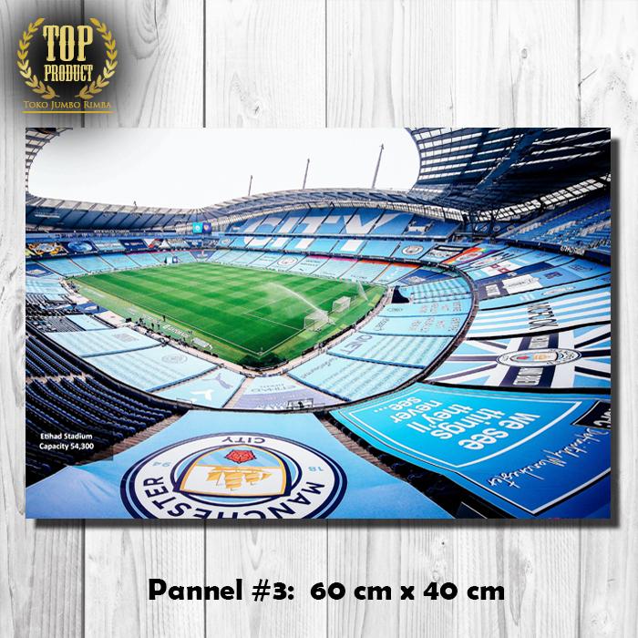 Jual Poster Stadium Sepak Bola 60cm x 40cm Manchester City Etihad ...